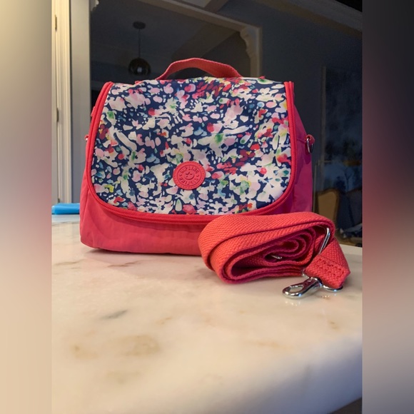 Kipling | Bags | New Kipling Lunchbox Bright Pink And Dark Blue | Poshmark